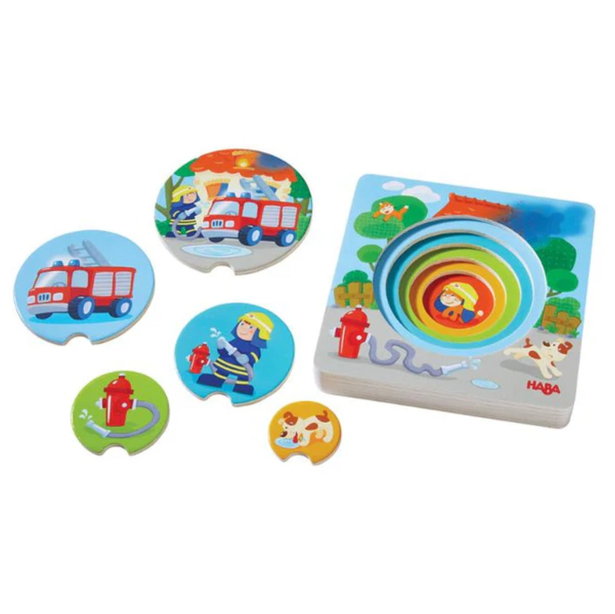 5 Layer Puzzle - Fire Truck - Geppetto's Workshop