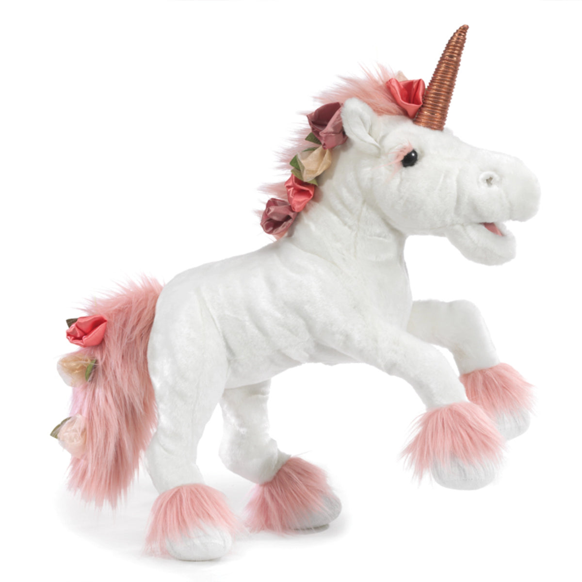 Unicorn Puppet with Music Box Tail - Geppetto's Workshop