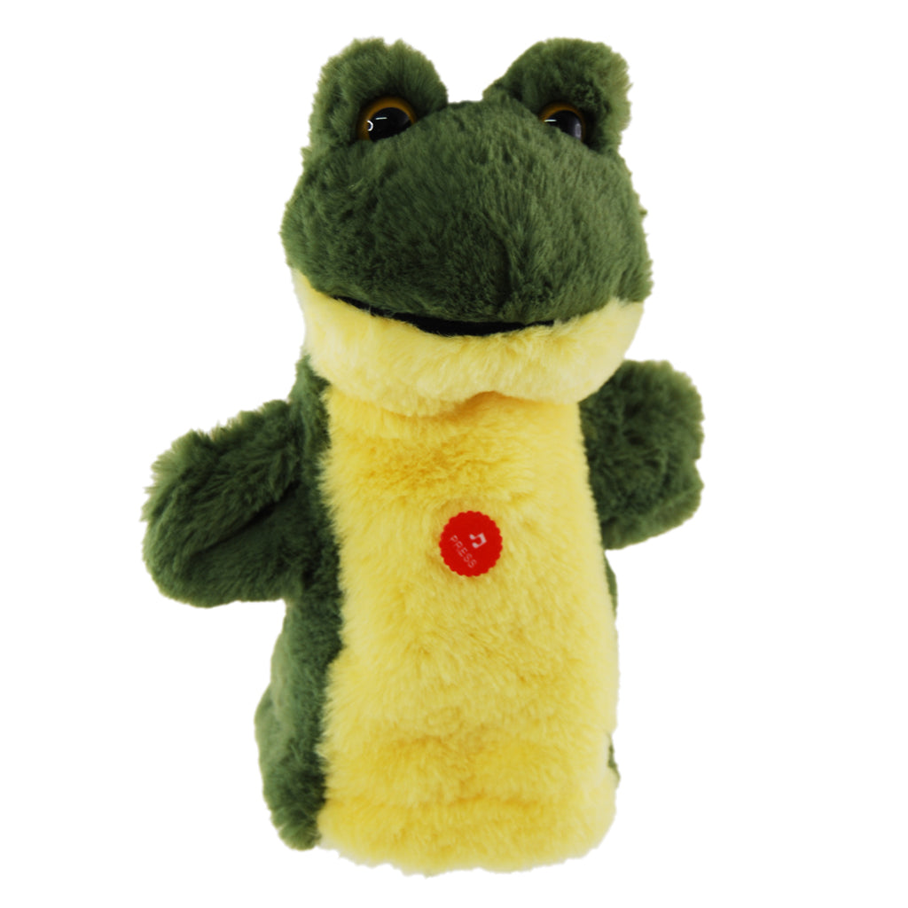 Hand Puppet - Frog / with Soundbox - Geppetto's Workshop