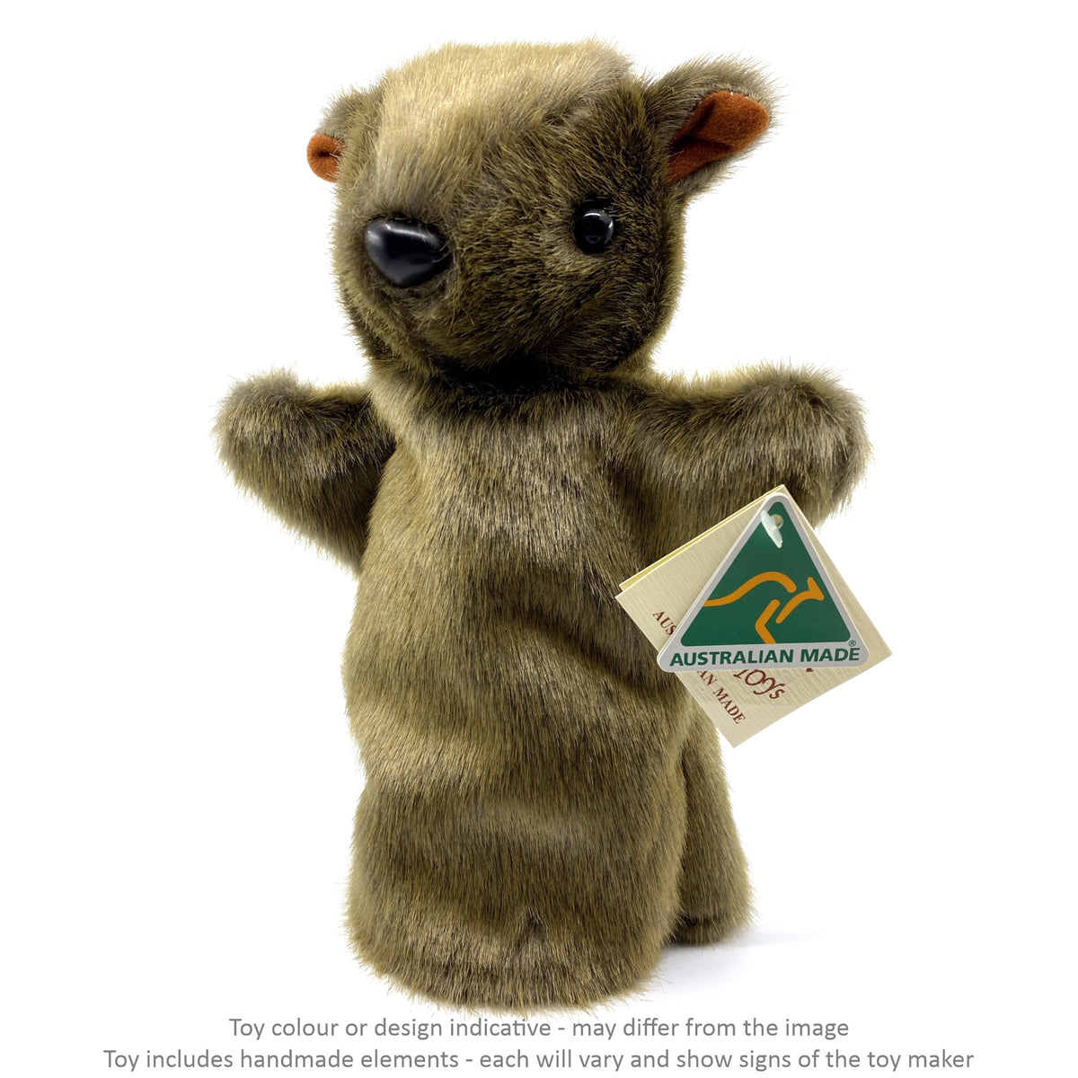 Hand Puppet - Wombat / AU made - Geppetto's Workshop