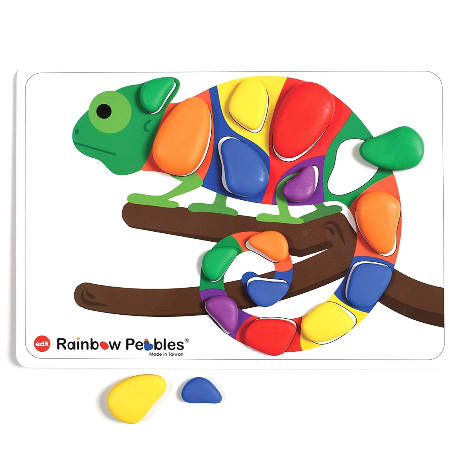 Rainbow Pebbles Activity Set with Cards - 48 pcs + 12 cards - Geppetto ...