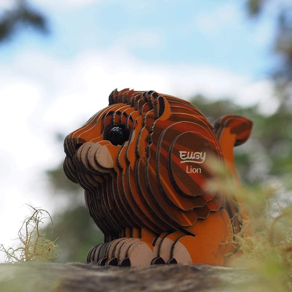 3D Cardboard Kit - Lion / EUGY 070 - Geppetto's Workshop