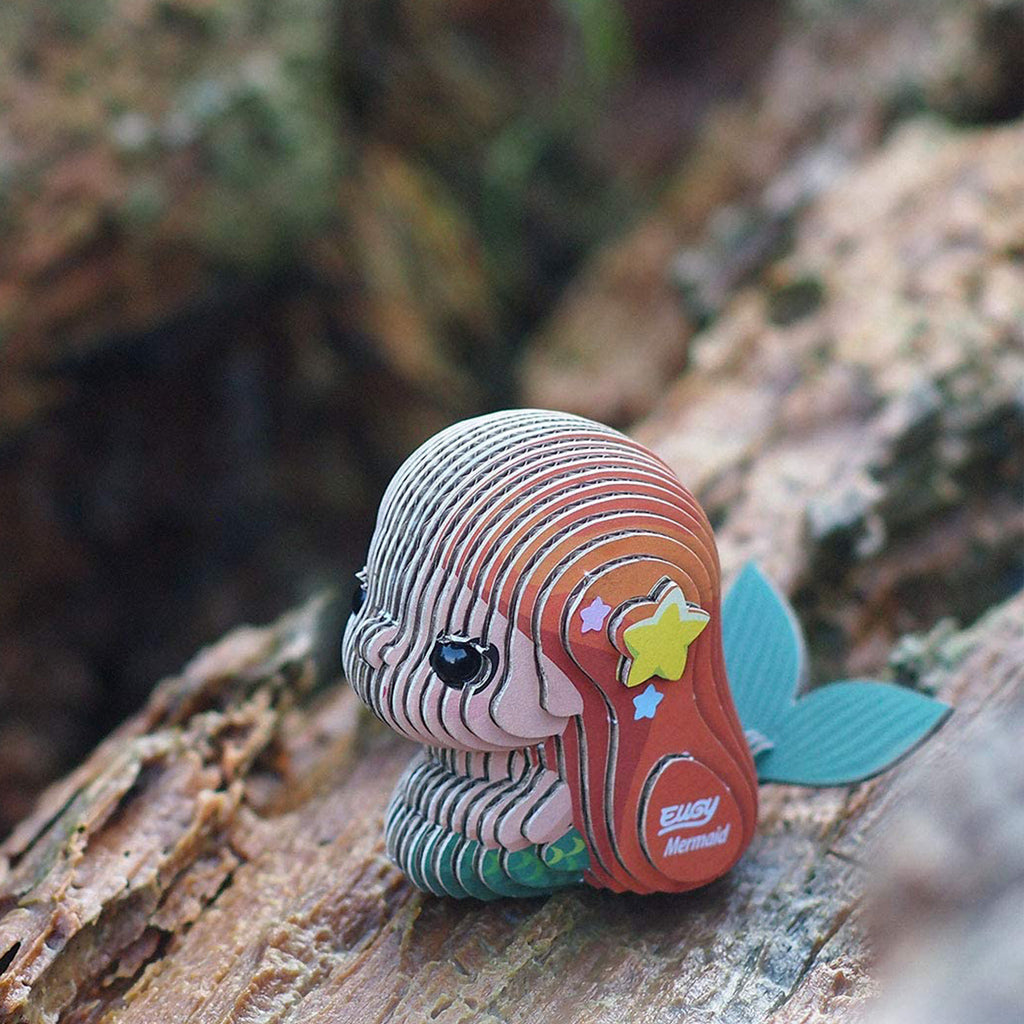 3D Cardboard Kit - Mermaid / EUGY 050 - Geppetto's Workshop