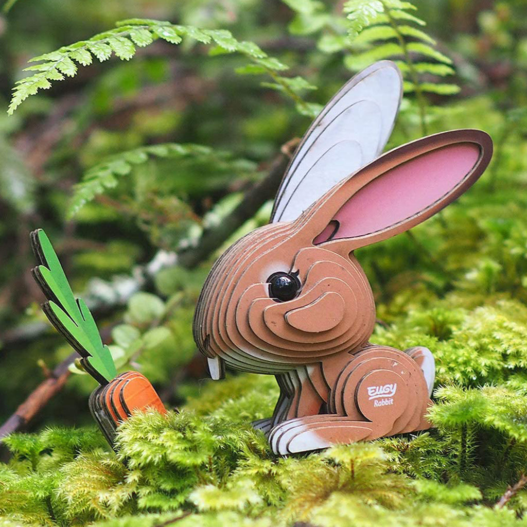 3D Cardboard Kit - Rabbit / EUGY 071 - Geppetto's Workshop