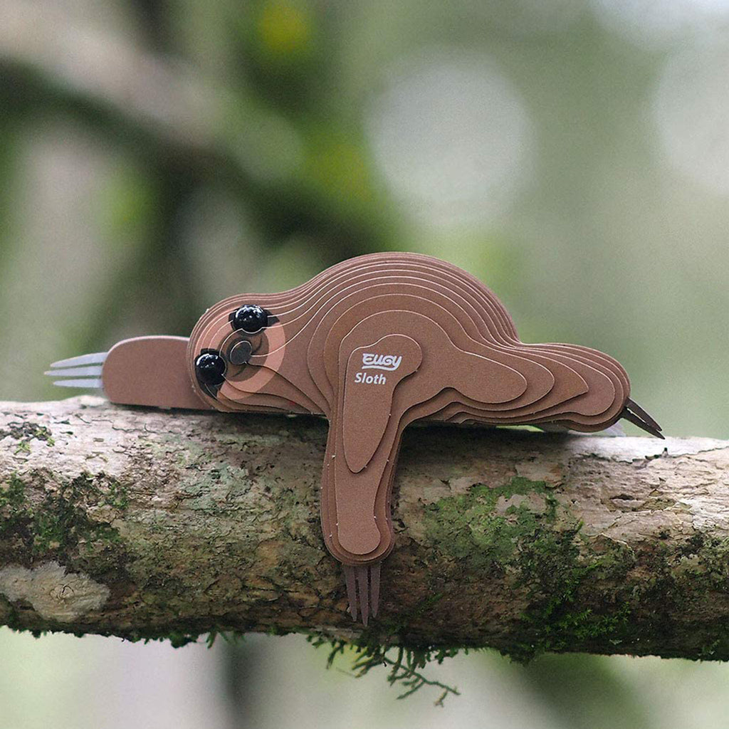 3D Cardboard Kit - Sloth / EUGY 032 - Geppetto's Workshop